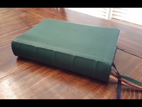 Dickson New Analytical Bible w/ Dictionary (1947) rebound by Leonard's in a Green Goatskin