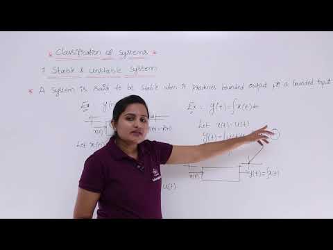 Signals and Systems - Stable and Unstable System Video Lecture - Crash Course (English) for ...