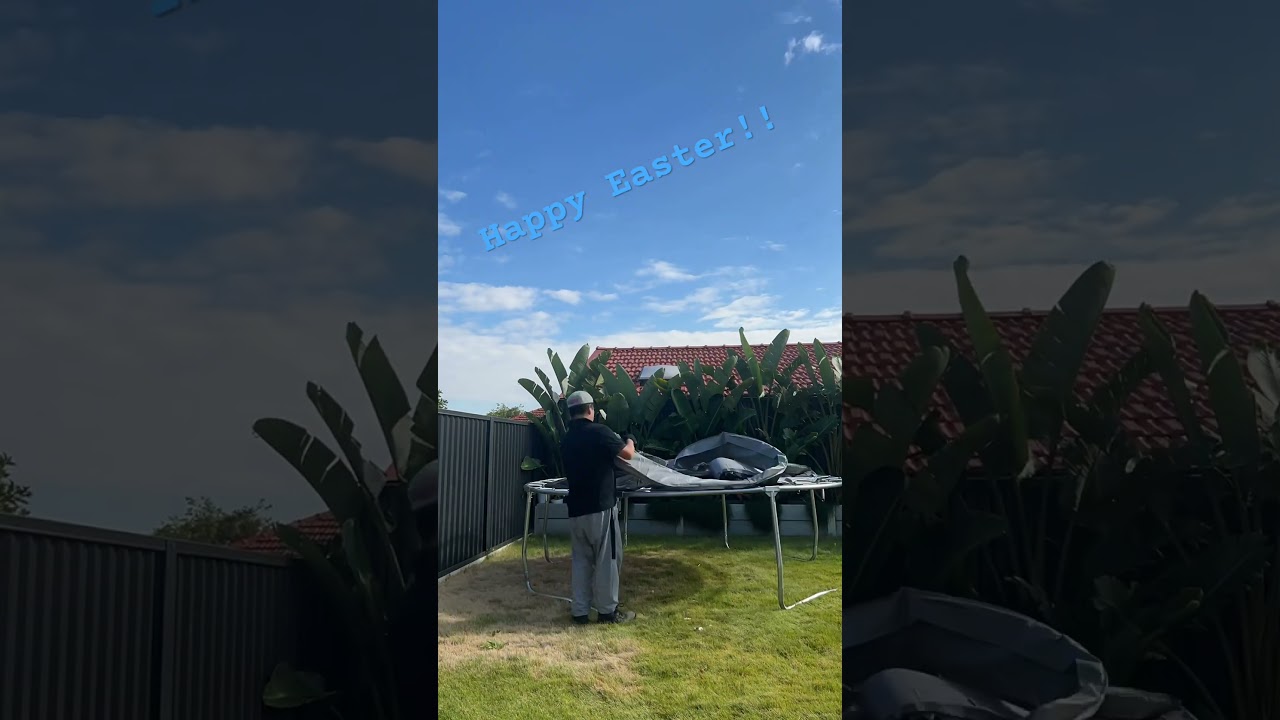 Vuly m flare assembly #vuly #lindseystirling #bouncy #schoolholidays #easter #trampolineassembly