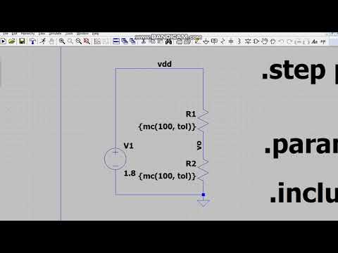Montecarlo simulation for passive circuits using LTSPICE