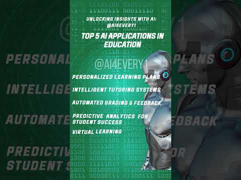 Top 5 AI Applications in Education - Learning Technology! #AIinEducation #EdTech #digitallearning
