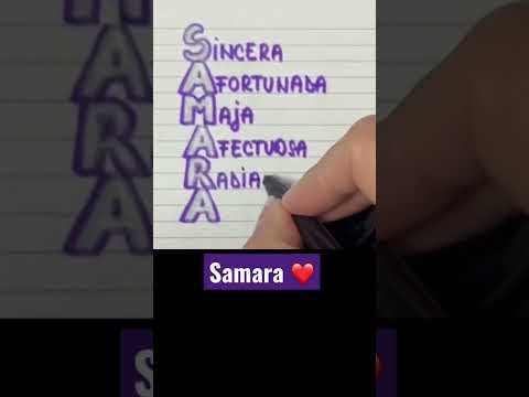 Significado del nombre SAMARA #significado #nombre #samara
