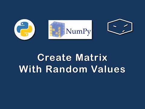 Learn numpy create matrix with random values - Mind Luster