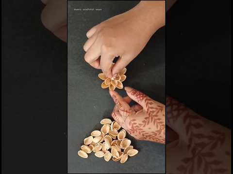 waste pista shell wall hanging craft✨||wall hanging||#trending#craft#diy#walldecor#waste#viral