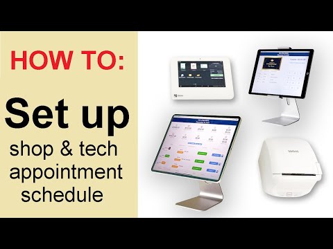 SMART POS system for Nail Salons - set up shop & tech appointment schedule