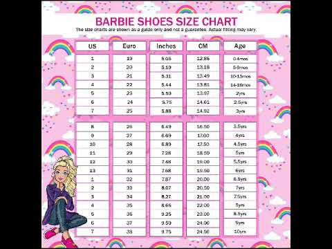 Standard Shoes Kids Size Chart