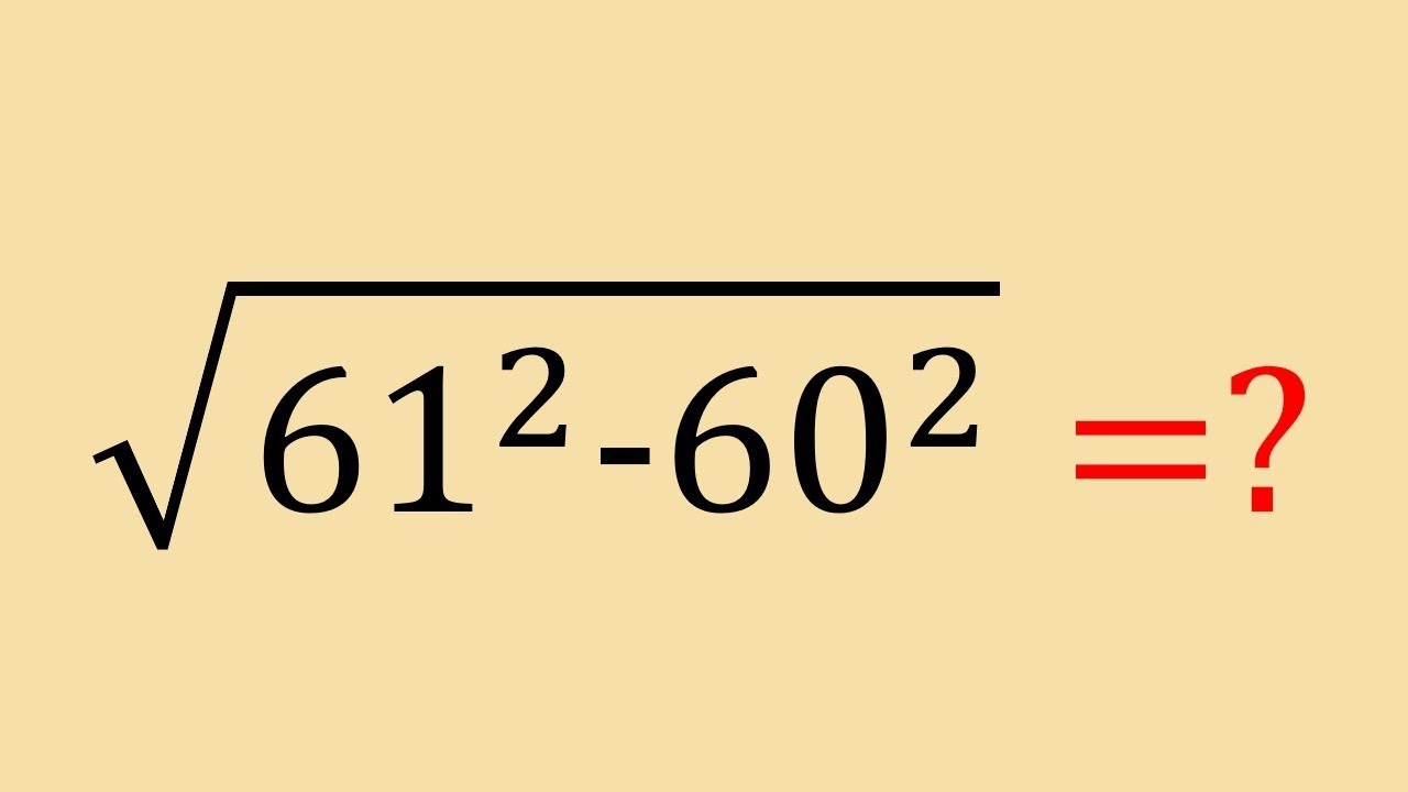 A Nice Square Root Math Olympiad Problem | Can You Solve This?