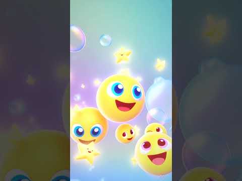 Charming 3D Emoji Faces in Playful Wonderland | Fun Animated Faces with Bubbles & Stars