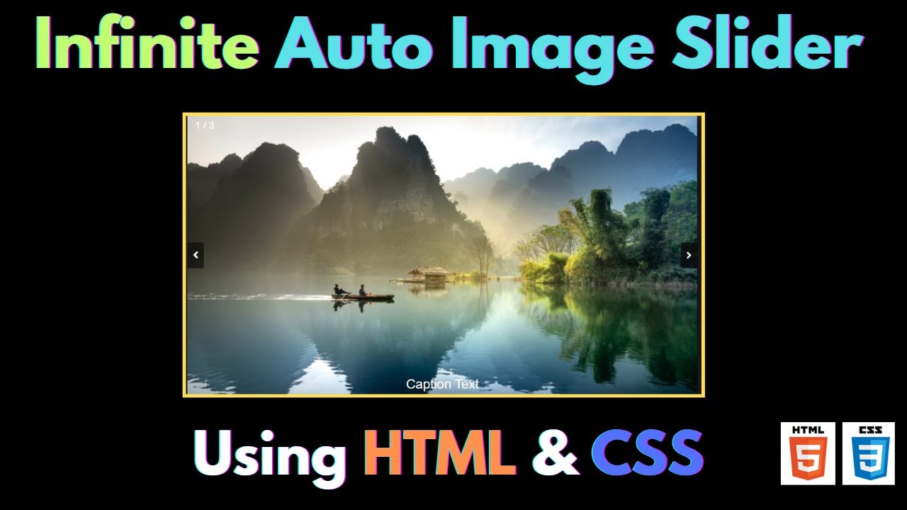 Make Simple Auto Image Slider Using HTML & CSS Only