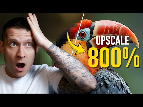 How to Increase Image Resolution to 4K/8K/32K with More Details Generated