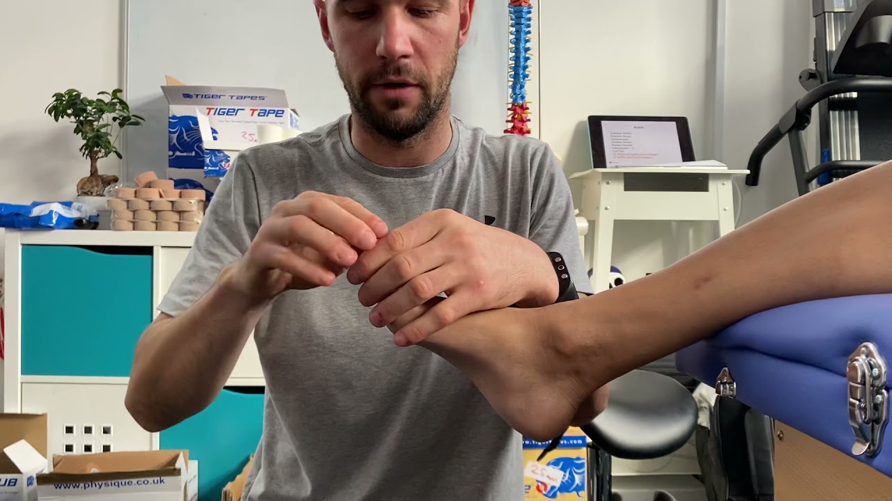 Turf Toe taping technique