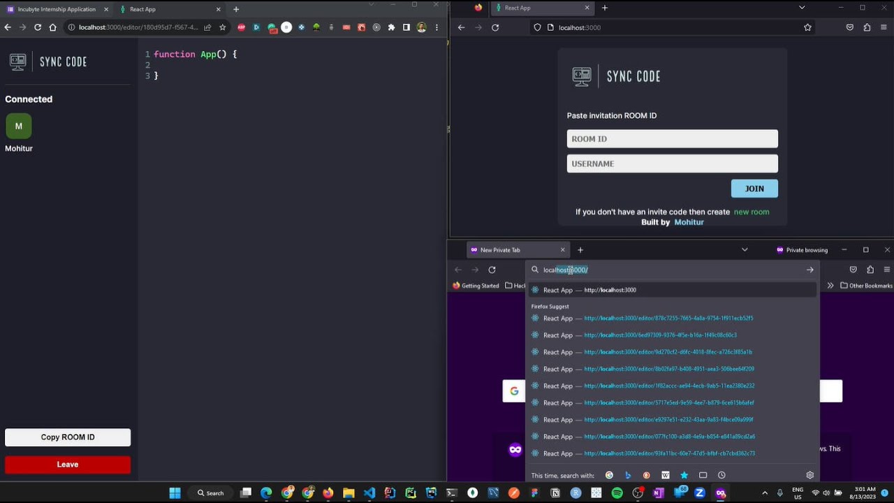 React.js and Socket.io Powered Real-Time Code Editor
