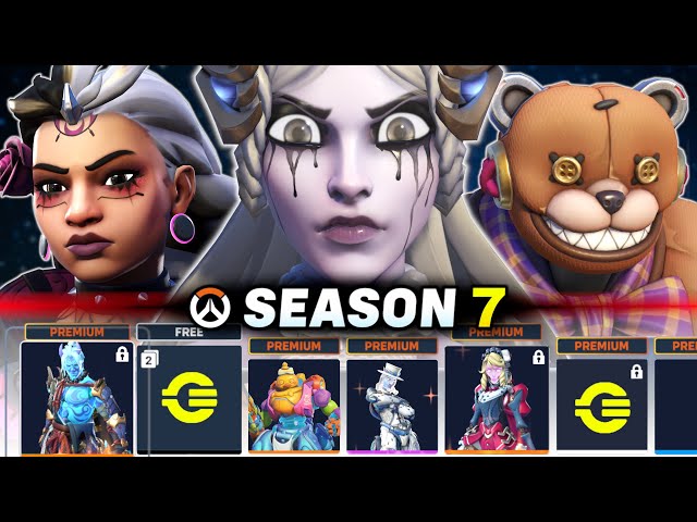 All free rewards in Overwatch 2 Season 7 Battlepass