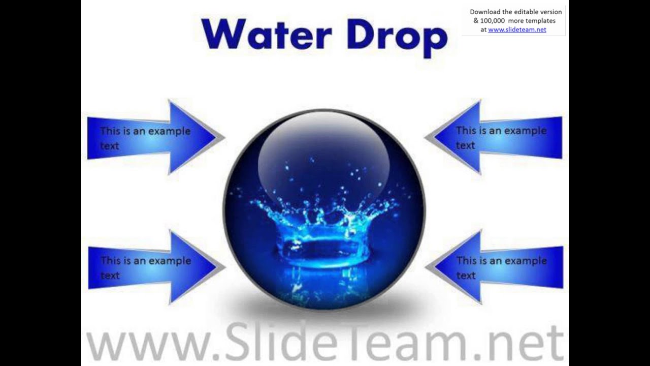 water drop abstract powerpoint presentation slides c presentation infographics slides