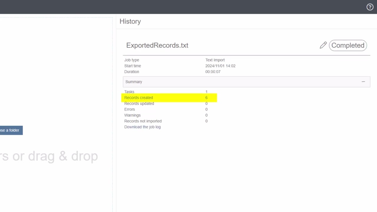 Importing records from reference databases
