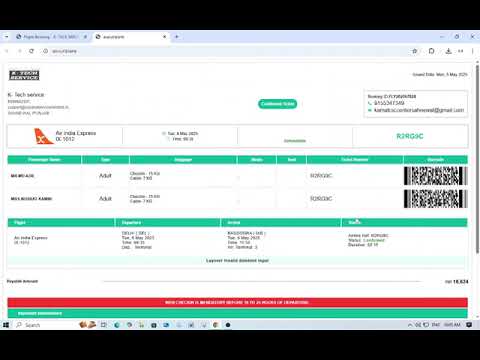 K tech service travel agent id hidden feature for markup
