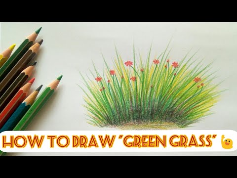 How To Draw Grass easy Step by Step – I'm Youtuber – Follow my videos ...