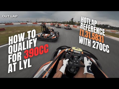 How I Qualified for 390cc ! 1:31.583 Hotlap Reference | LYL International Karting Circuit [4K50FPS]