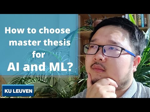 How to choose master thesis for AI and ML