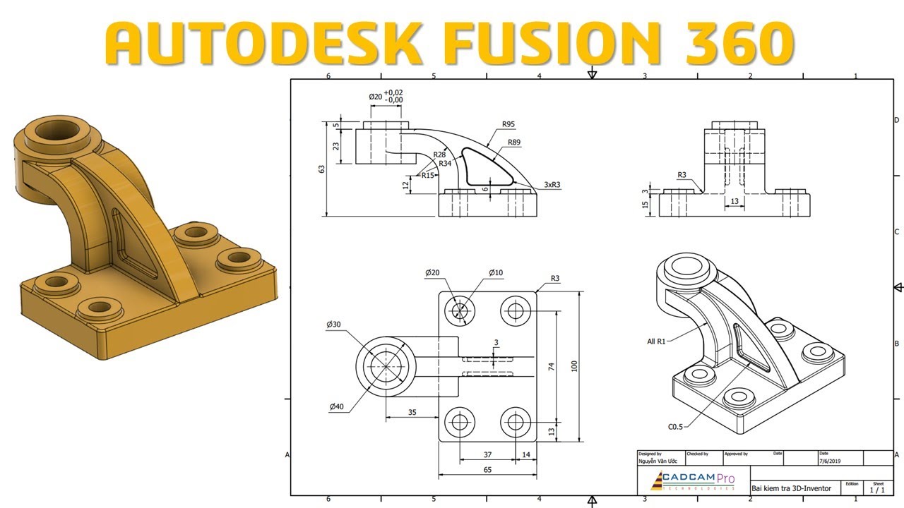 Fusion 360 Tutorial #19 | 3D Model Basic Beginner