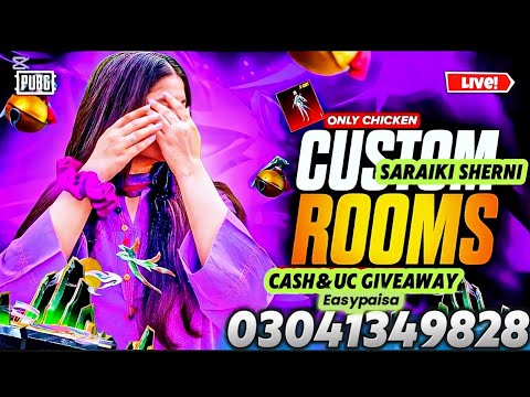 PUBG MOBILE LIVE UC CASH CUSTOM ROM || SARAIKI SHERNI || BGMI ๐ฅ