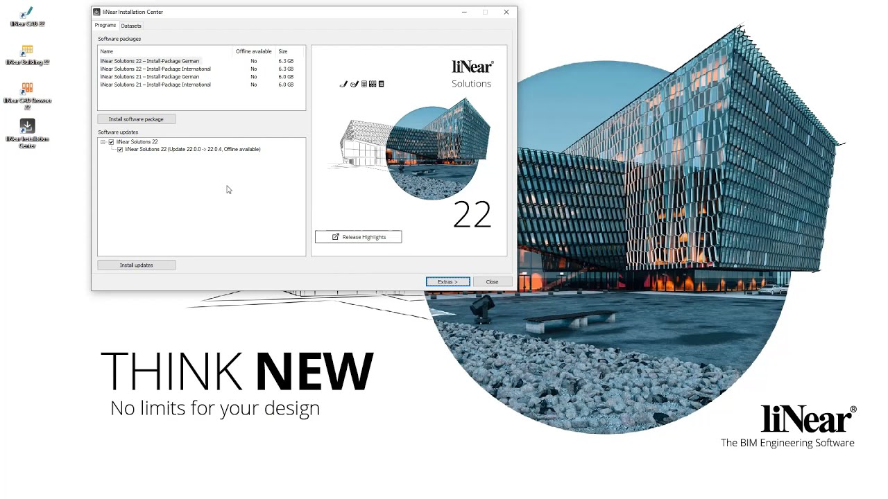 Always up-to-date with the liNear Installation Center