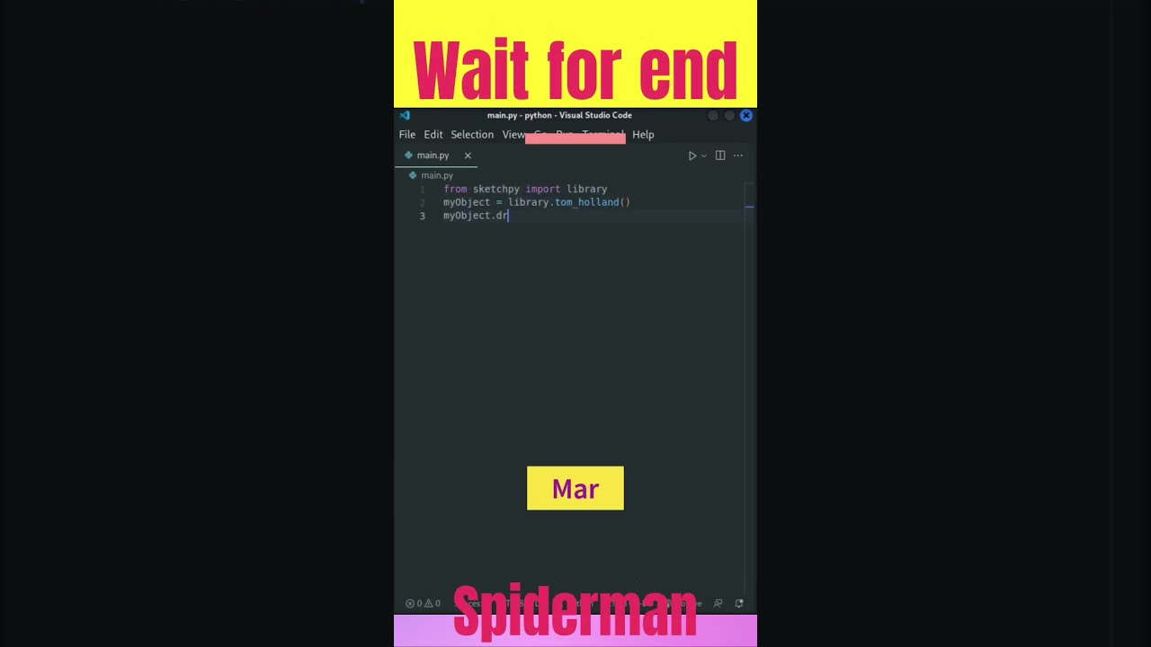 How To Draw Spider-Man Using Python - Python Turtle Shorts