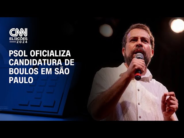 Ao lado de Lula, Guilherme Boulos é oficializado como candidato pelo PSOL em São Paulo | CNN Brasil