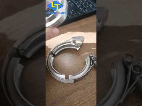 T bolt V band clamp and flanges set exhaust system connect solution