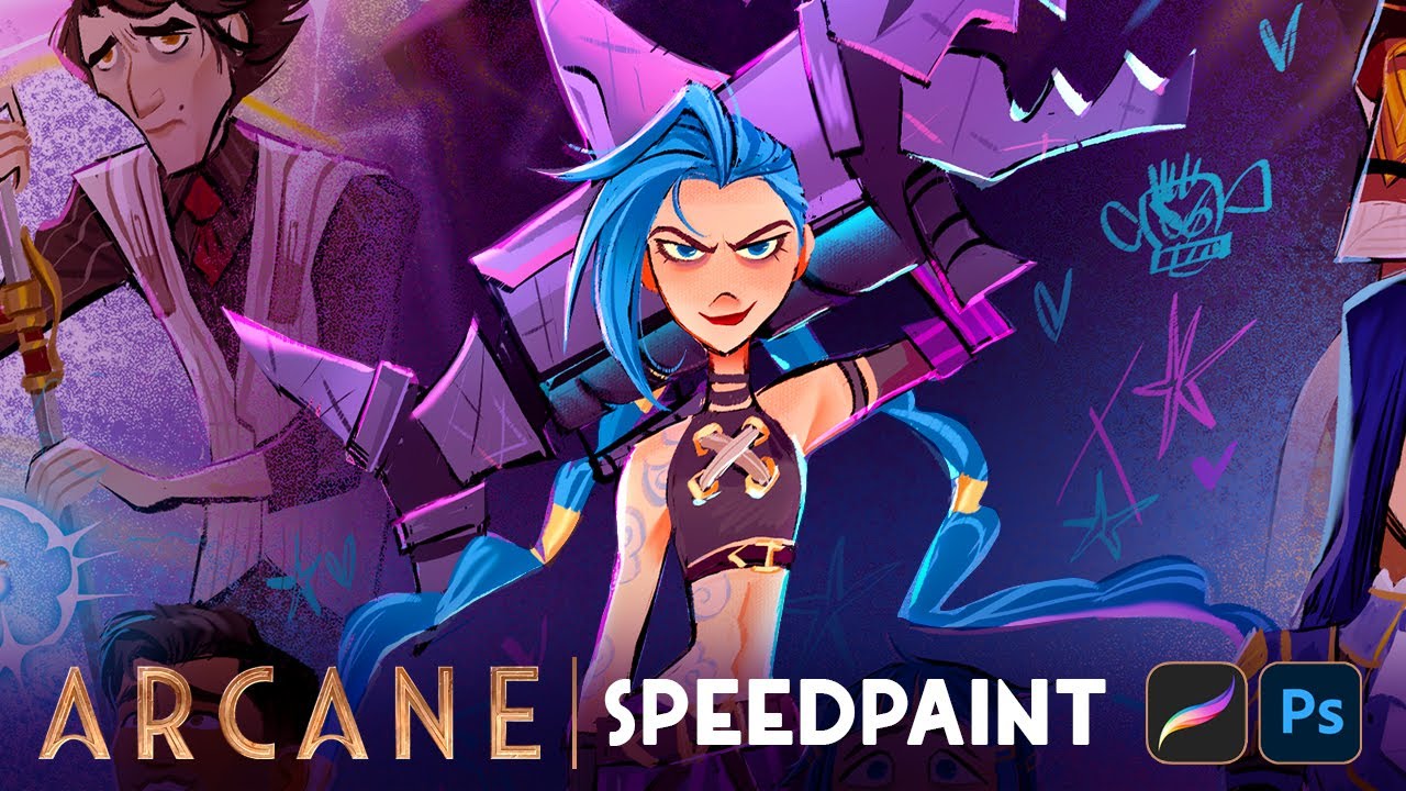 Jinx Arcane Poster | SPEEDPAINT