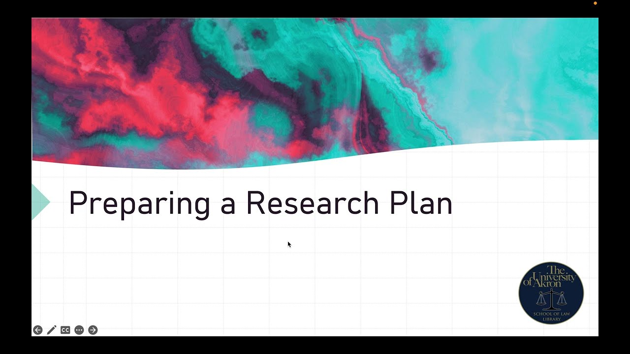 Creating a Research Plan