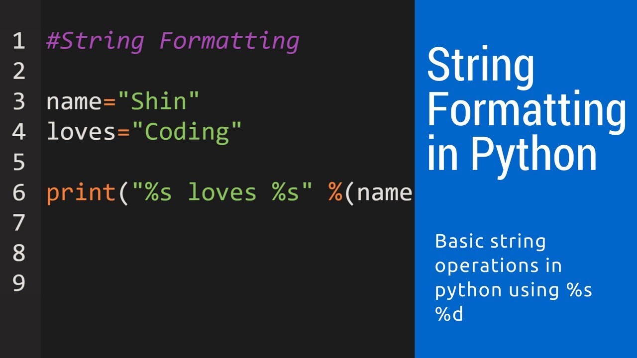 Python Tutorial: String Formatting (Beginner Level)