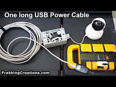 150 ft USB extension cable hack - How to Power USB powered Security Cameras over Long Distances