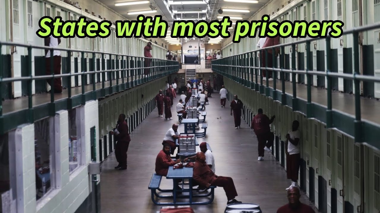Top 10 U.S. States with most prisoners.  Prison reform needed.