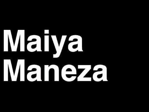 How to Pronounce Maiya Maneza Kazakhstan Gold Medal Weightlifting London 2012 Olympics Video