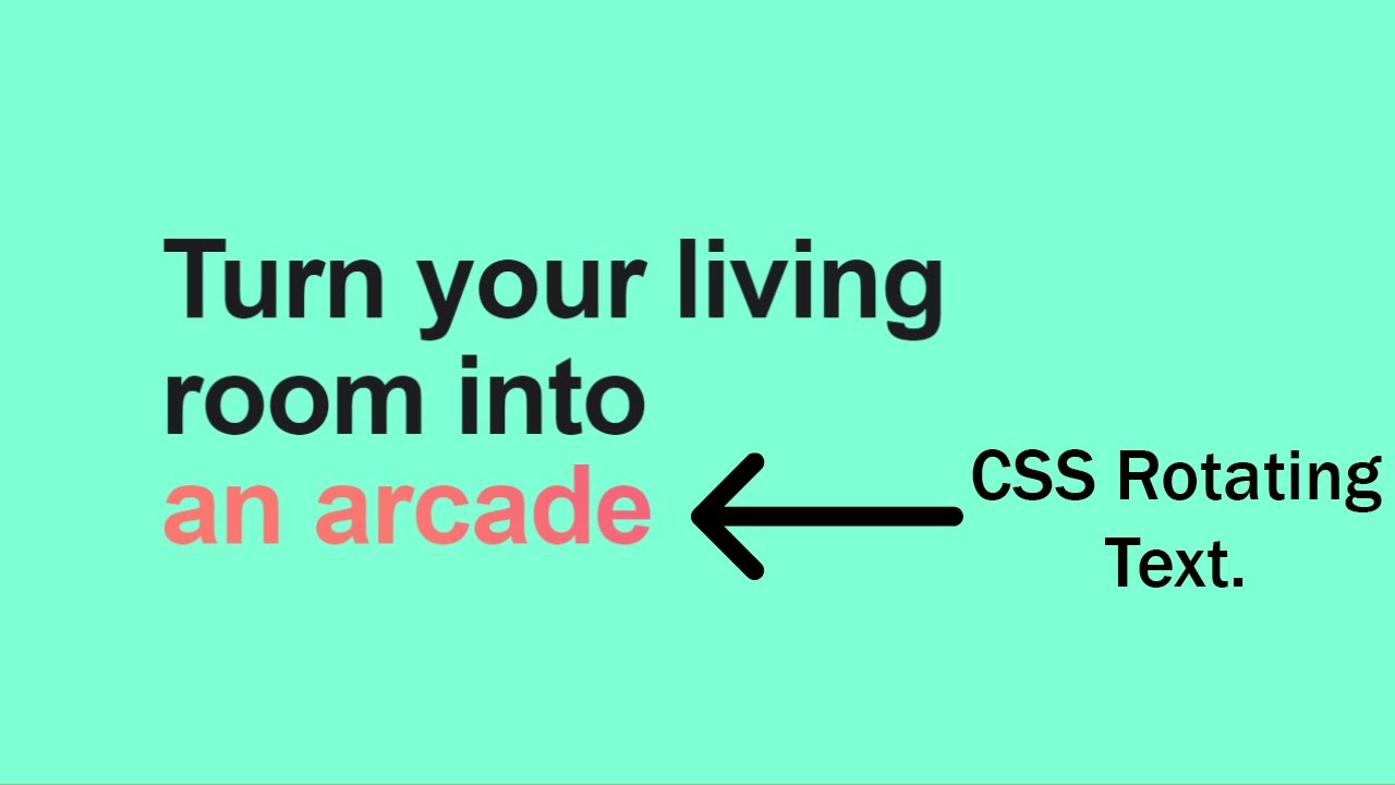 CSS Rotating Text | CSS Creative Text Animation Effects |