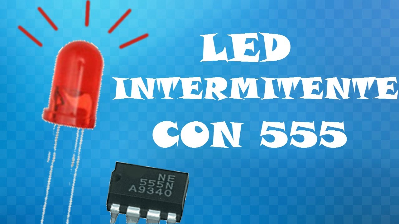 LED intermitente con NE555N