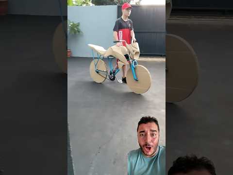 Kartondan motor yapmış 😳