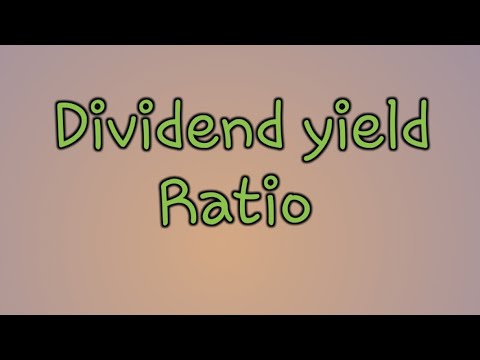 Dividend yield Ratio- Ratio analysis- Explain in Tamil- class B.com