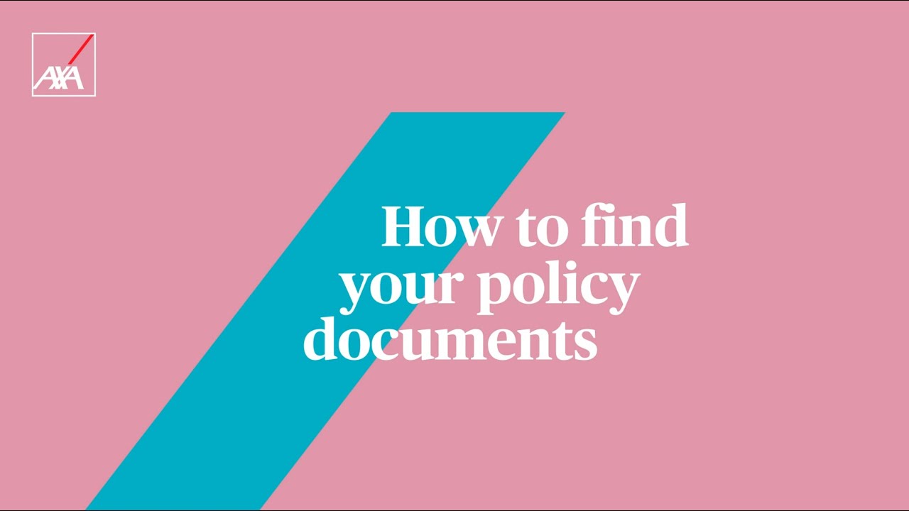 How to find your policy documents
