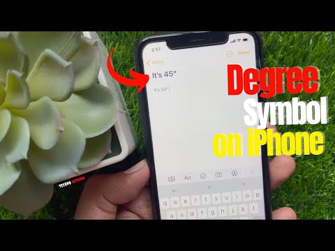 How to Type the Degree Symbol on iPhone and iPad