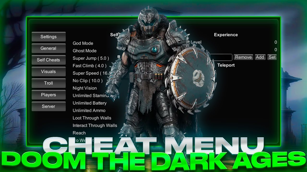 [Divine] Doom: The Dark Ages - Cheat Menu | Greated Cheat For Doom | Many Functions | FREE Download