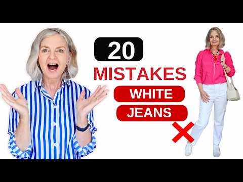 How Not To Wear White Jeans Over 50 & 60 👖