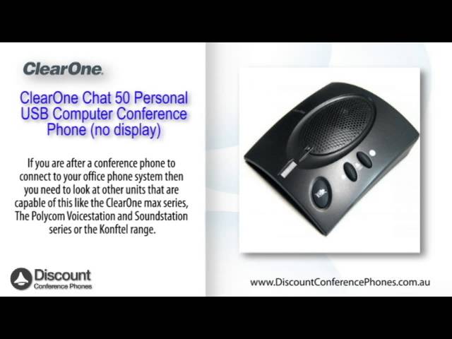 ClearOne Chat MIC and Speaker - ClearOne Chat 50 Personal Speaker Phone ...