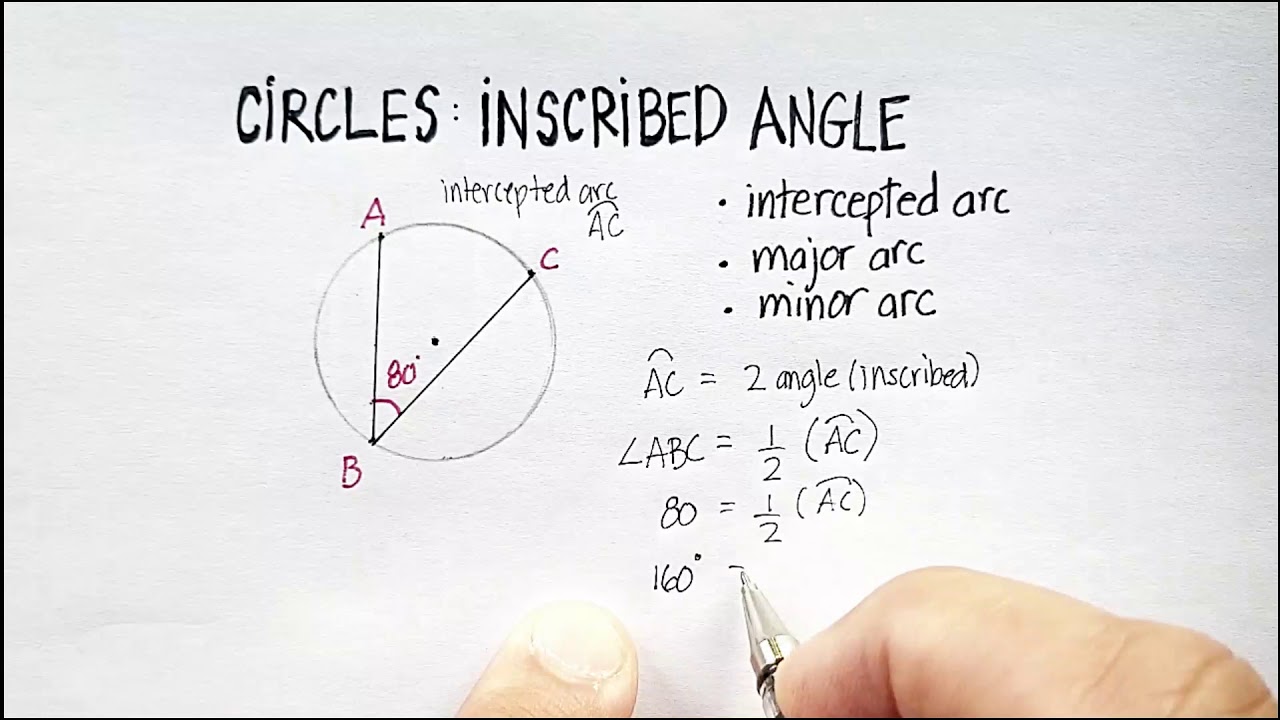 Circles: Inscribed Angles, Intercepted Arcs
