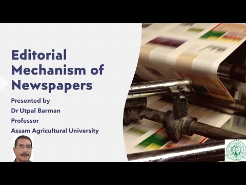 Editorial Mechanism of Newspaper