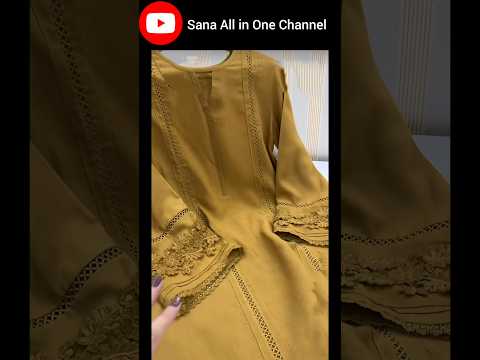 Plain Suit Design ldeas With Lace