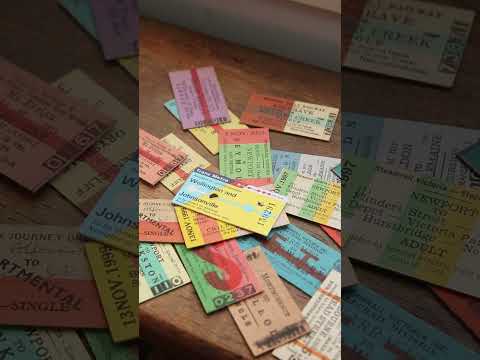 Wellington's Colourful Cardboard Train Tickets!