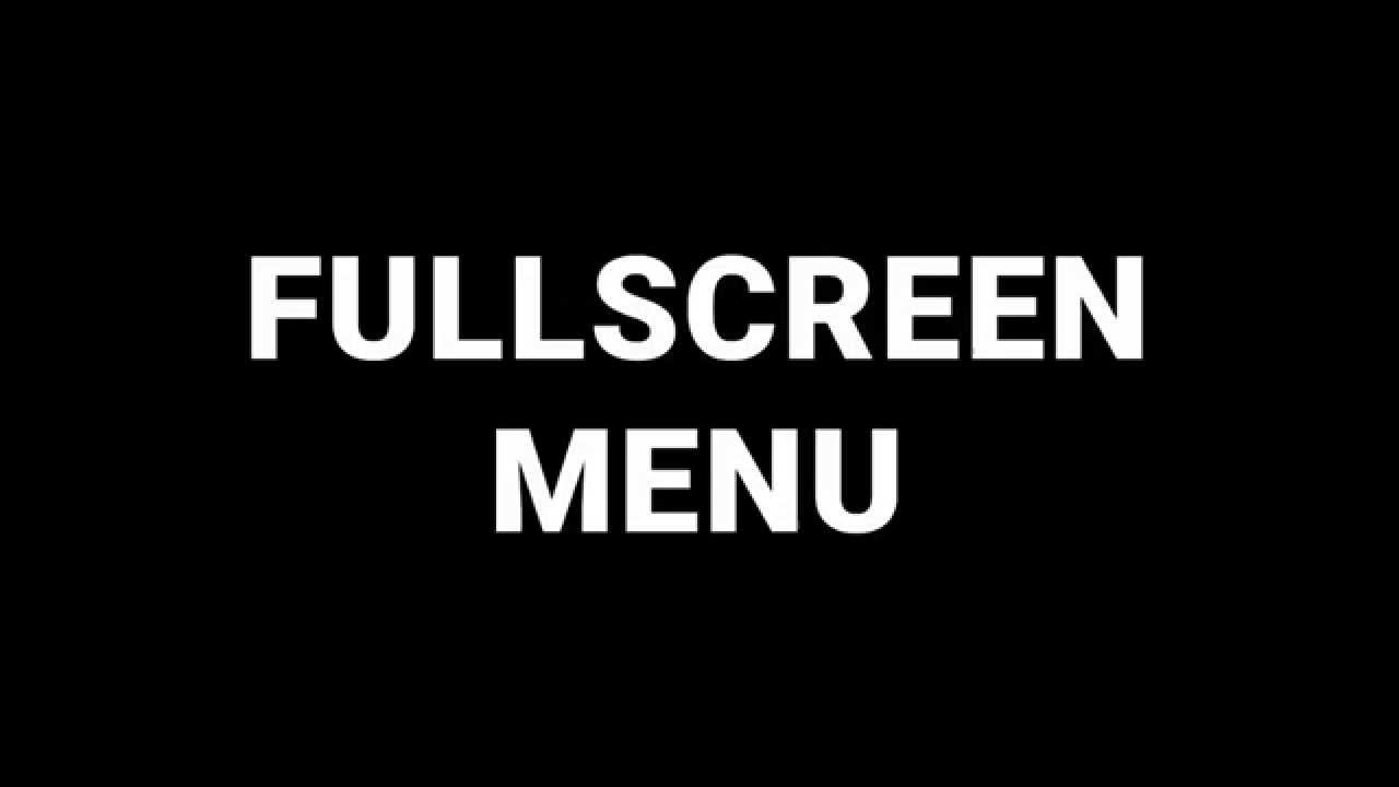 09 fullscreen menu css classes tutorial