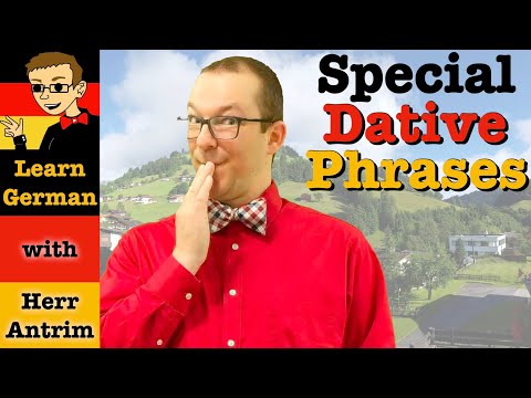 Special Phrases of the Dative Case in German